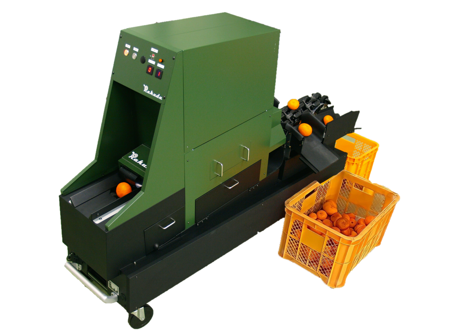 雑賀技術研究所・ミカンの目視選別サポート機「Rakuda」を開発 | WBS和歌山放送ニュース
